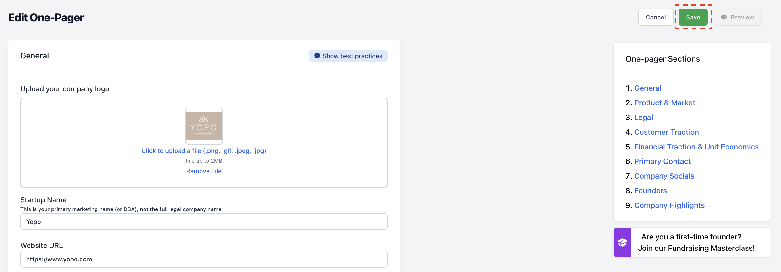 How do I update my one-pager? – Flowlie